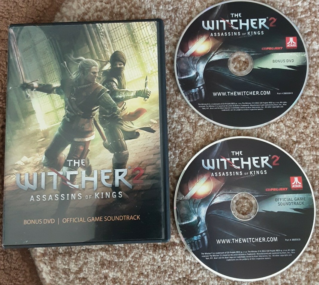 THE WITCHER 2 ASSASSINS OF KINGS BONUS DVD & OFFICIAL GAME SOUNDTRACK ...