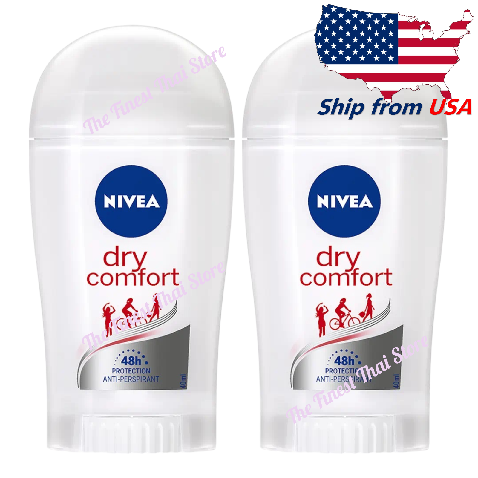 Nivea Dry Comfort Deo Stick Anti-Perspirant Underarm Care Stick 40ml ...