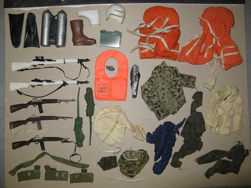 1964 GI Joe Type Vintage 12” Knock Off Equipment & Clothing | eBay