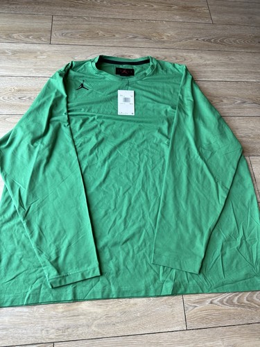 Jordan Men’s 3XL Team Dri-FIT Long Sleeve Training Top Kelly Green ...