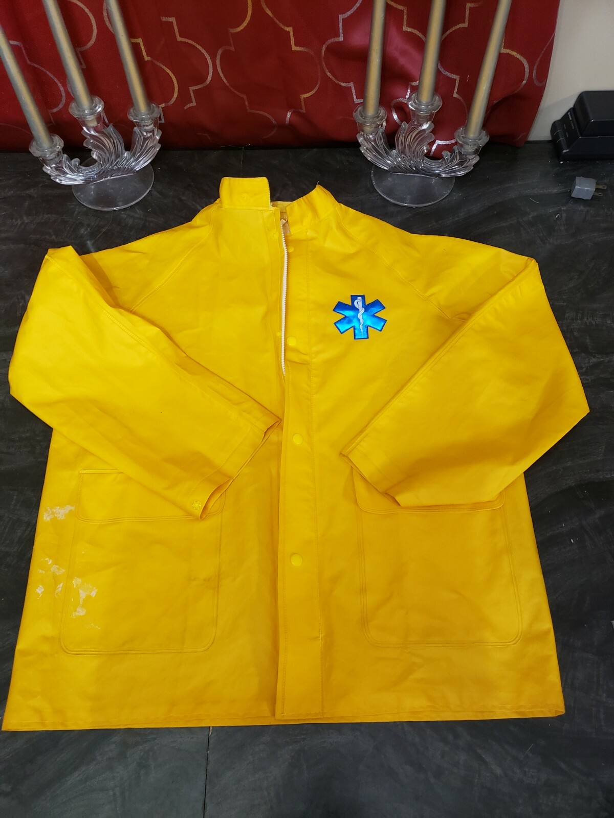 Star of Life Jacket EMS EMT Paramedic Raincoat Size S… - Gem