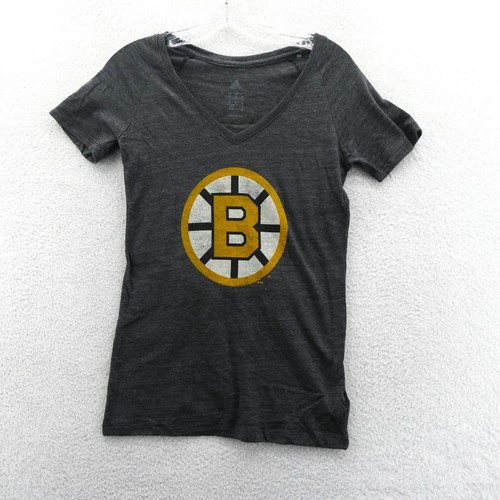 Boston Bruins Shirt Womens Medium Gray Ray Bourque 77 Adidas NHL Hockey ...