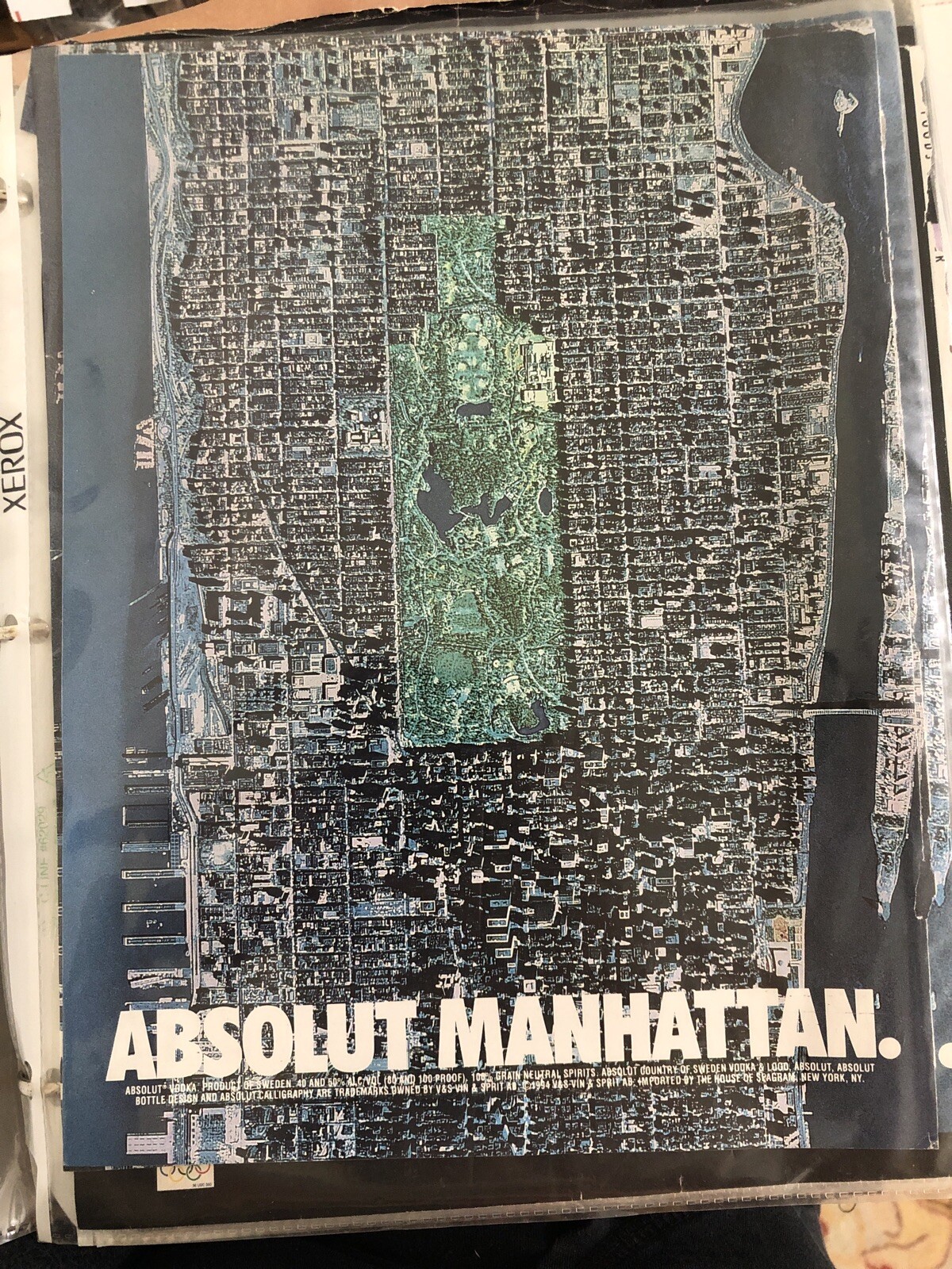 Print Ad Absolut Manhattan Vodka Vintage 80's Advertisement | eBay