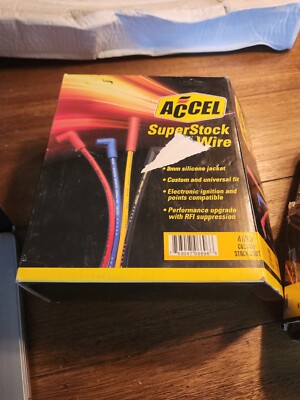 ACCEL 4093 Spark Plug Wire Set - Super Stock Graphite Core 8mm - GM 4.3 ...
