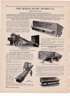 1926 CRESTLINE, OH BURCH PLOW WORKS ADD. POWERS HIGHWAY CATALOG | eBay