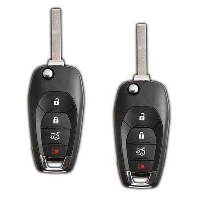 2 Key Fob Remote for 2016-2019 Chevrolet Cruze 4-Button Flip Key (LXP ...