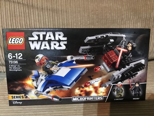 Retired LEGO 75196 Star Wars A-Wing vs Tie Silencer Microfighters New ...