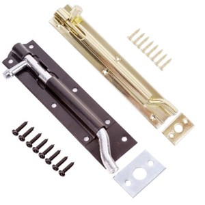 150mm NECKED SLIDE BOLT Offset Cranked Recessed Door Security CHOOSE ...