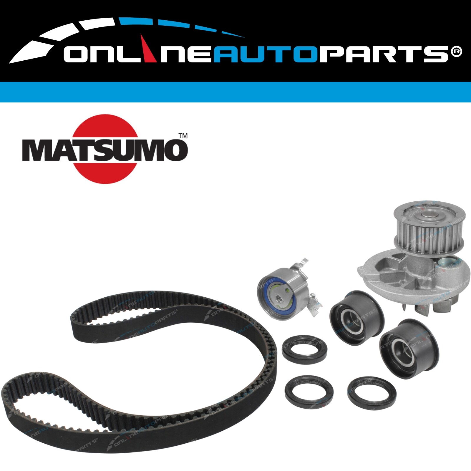 Timing Belt + Tensioner Kit with Water Pump for Frontera MX X22SE 2.2L ...