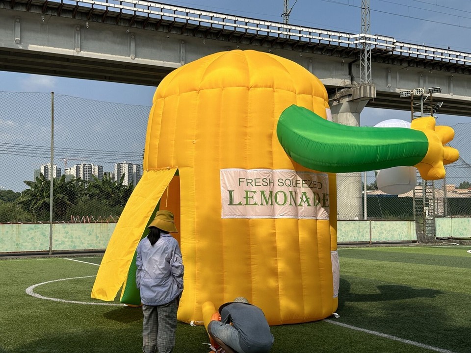 Large Inflatable Lemonade Concession Stand Booth for Event Advertising ...