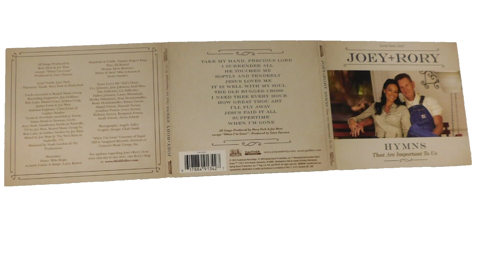 GAITHER GOSPEL SERIES - Joey & Rory - Hymns That Are Important To Us CD ...