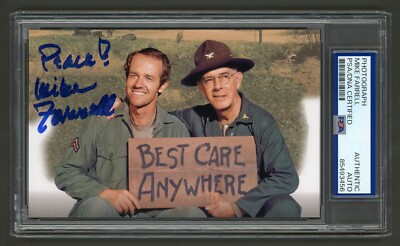 Mike Farrell Signed Photo (PSA) MASH Captain B.J. Hunnicutt Actor Auto ...