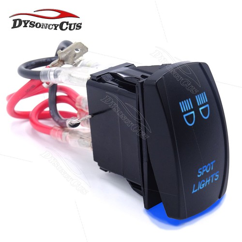 Universal Blue 5 Pin SPOT LIGHTS Rocker Laser ON/OFF LED Fog Lamp ...