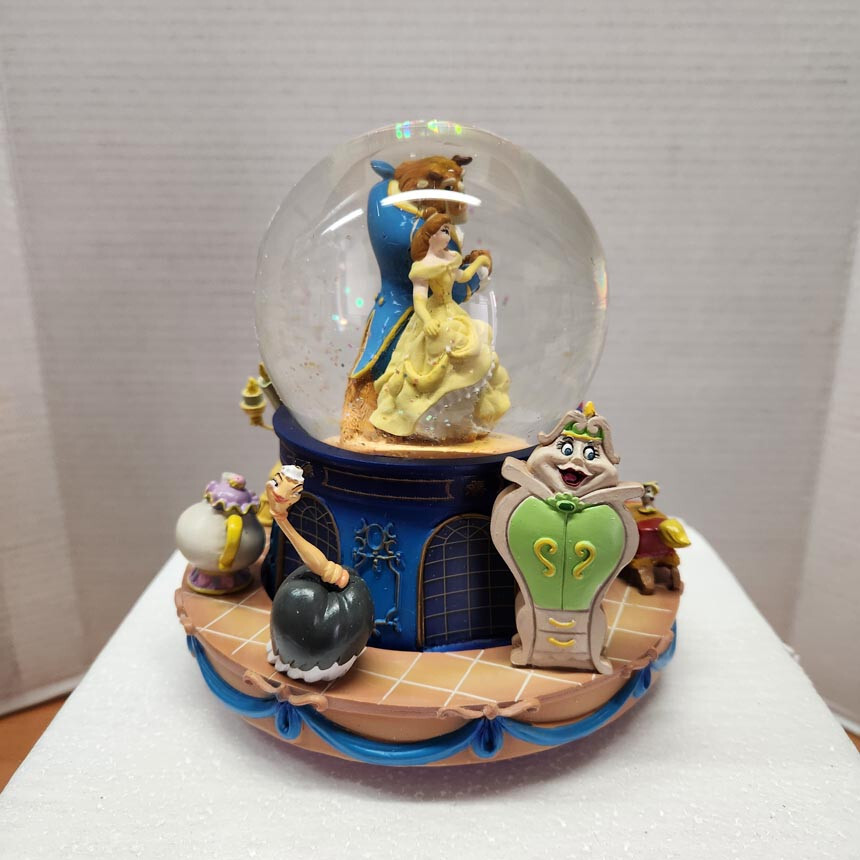Bradford Exchange Disney Beauty And The Beast Rotating Musical Globe ...