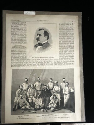 September 30, 1882-Providence Baseball Club-Harper’s Weekly Pages. | eBay