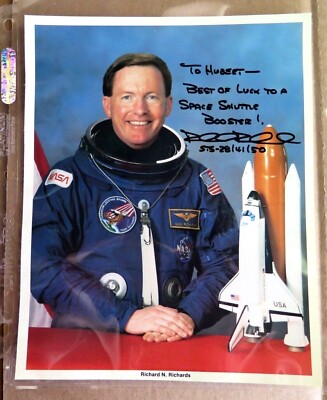 Astronaut Richard Richards Signed NASA Photograph AUTOGRAPH SPACE USA ...
