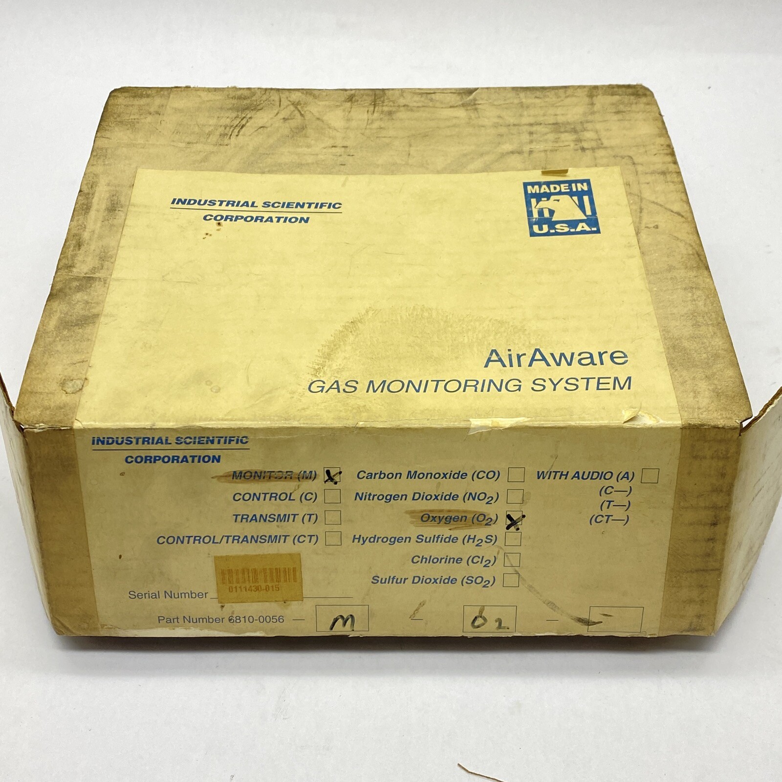 Industrial Scientific AirAware Oxygen Monitoring System 6810-0056 | eBay