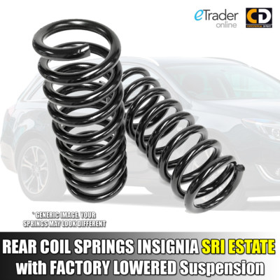 Vauxhall Insignia ESTATE SRI REAR Coil Springs X 2 With FACTORY Lowered ...