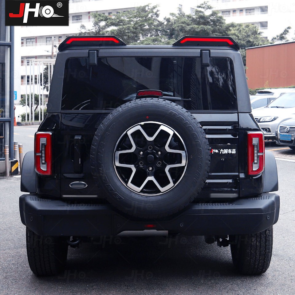 2021-2024 Ford Bronco Roof Spoiler For Ford Bronco ABS Painted Black ...