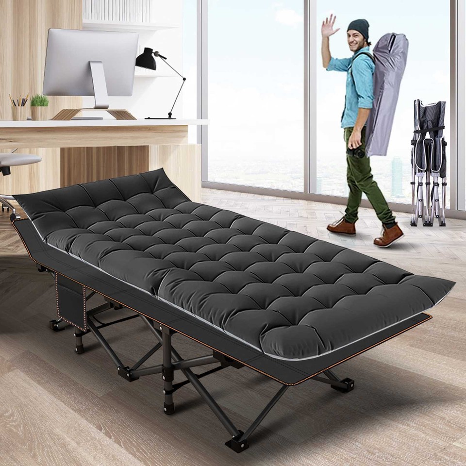 Folding Camping Cot Adjustable Adult Reclining Folding Chaise Lounge ...