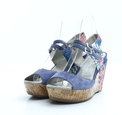 Clarks Womens Beige Floral Polyester Espadrille Heel UK 4 EUR 37 | eBay UK