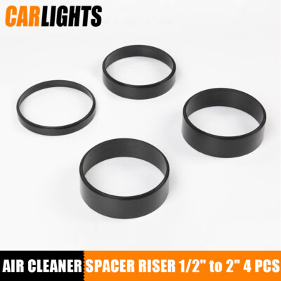 Fit For Edelbrock Holley Riser 1/2"-2" Kit 4PC Air Cleaner Spacer ...
