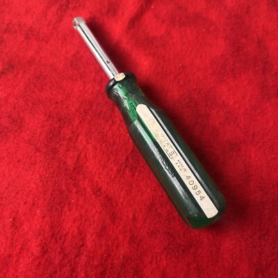 Vintage S-K Tools U.S.A 40954 1/4" Hand Socket Driver Green White ...