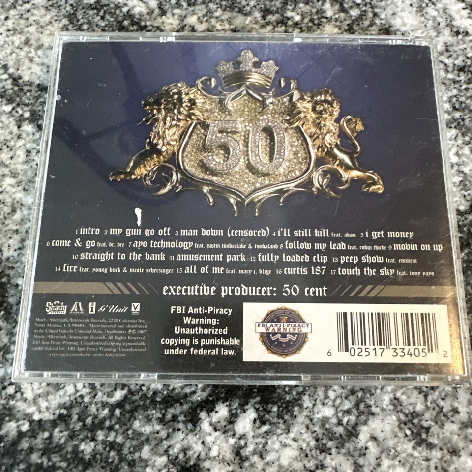 50 Cent -Curtis CD 2007 (VITAMIN WATER INSERT)Shady Aftermath ...