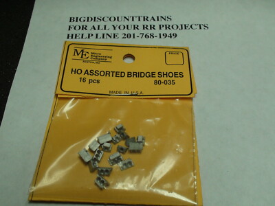 MICRO ENGINEERING 80-035 HO BRIDGE SHOES 16 EACH BIGDISCOUNTTRAINS | eBay