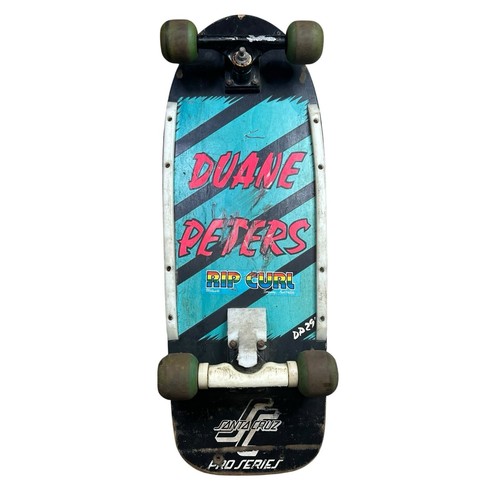 Duane Peters Santa Cruz Vintage Skateboard Pro Series 80s Rip Curl | eBay