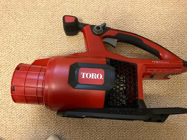 Toro 51824T 490 CFM 60-Volt Lithium-Ion Cordless Blower & 2Ah Toro ...