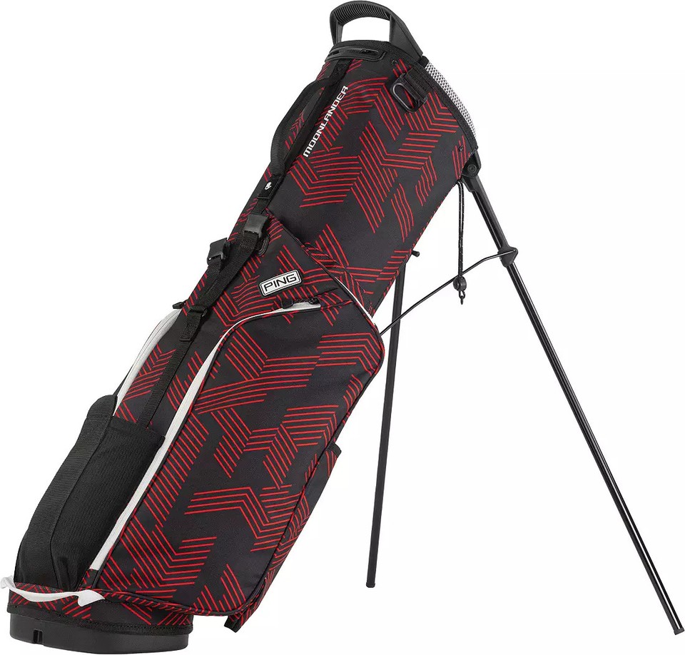 PING 2025 Moonlander Stand Bag Color Black, White Mr PING, Black/Red ...