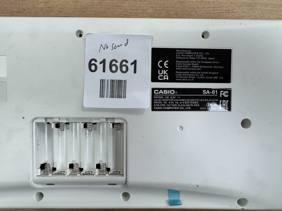 Casio SA-81 Electronic Keyboard, 44 Mini Size Keys- No sound | eBay UK