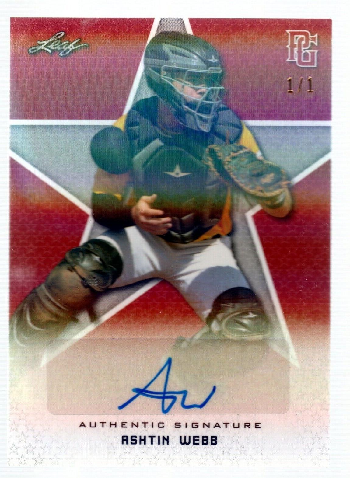 2020 Leaf Perfect Game National Showcase - Ashtin Webb #BA-AW2 Red ...