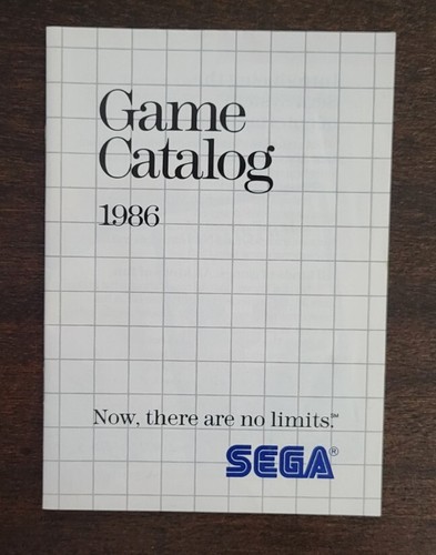Sega Master System 1986 Video Game Catalog Booket - excellent condition ...