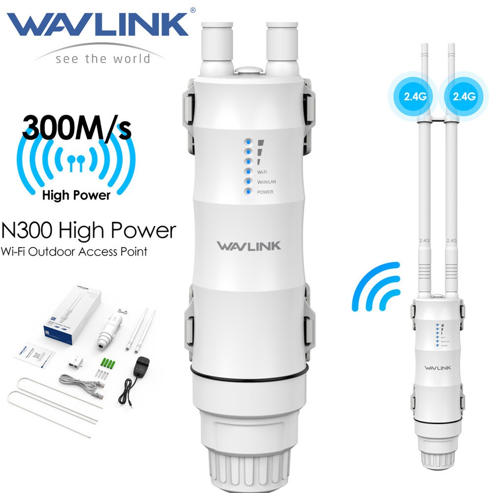 WAVLINK Outdoor Wireless Extender Router Wifi Boosters Network Repeater ...