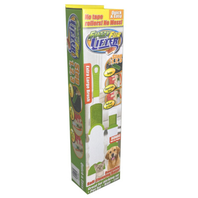 Fuzzy Fur Lifter Green Cleaning Hair Remover Cat/Dog Pet Brush w/ Mini ...