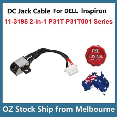 DC Power Jack for DELL INSPIRON 11-3000 2-in-1 P31T P31T001 11-3195 ...