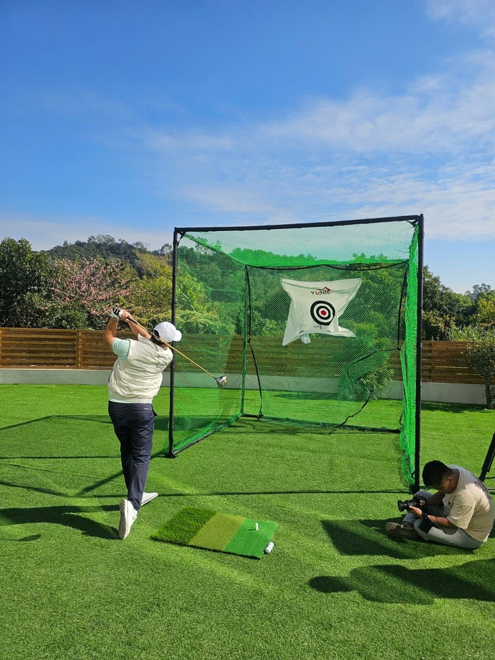 Yunic Steel Metal Golf Driving Cage 10ft x 10ft x 10ft (Slightly Used ...