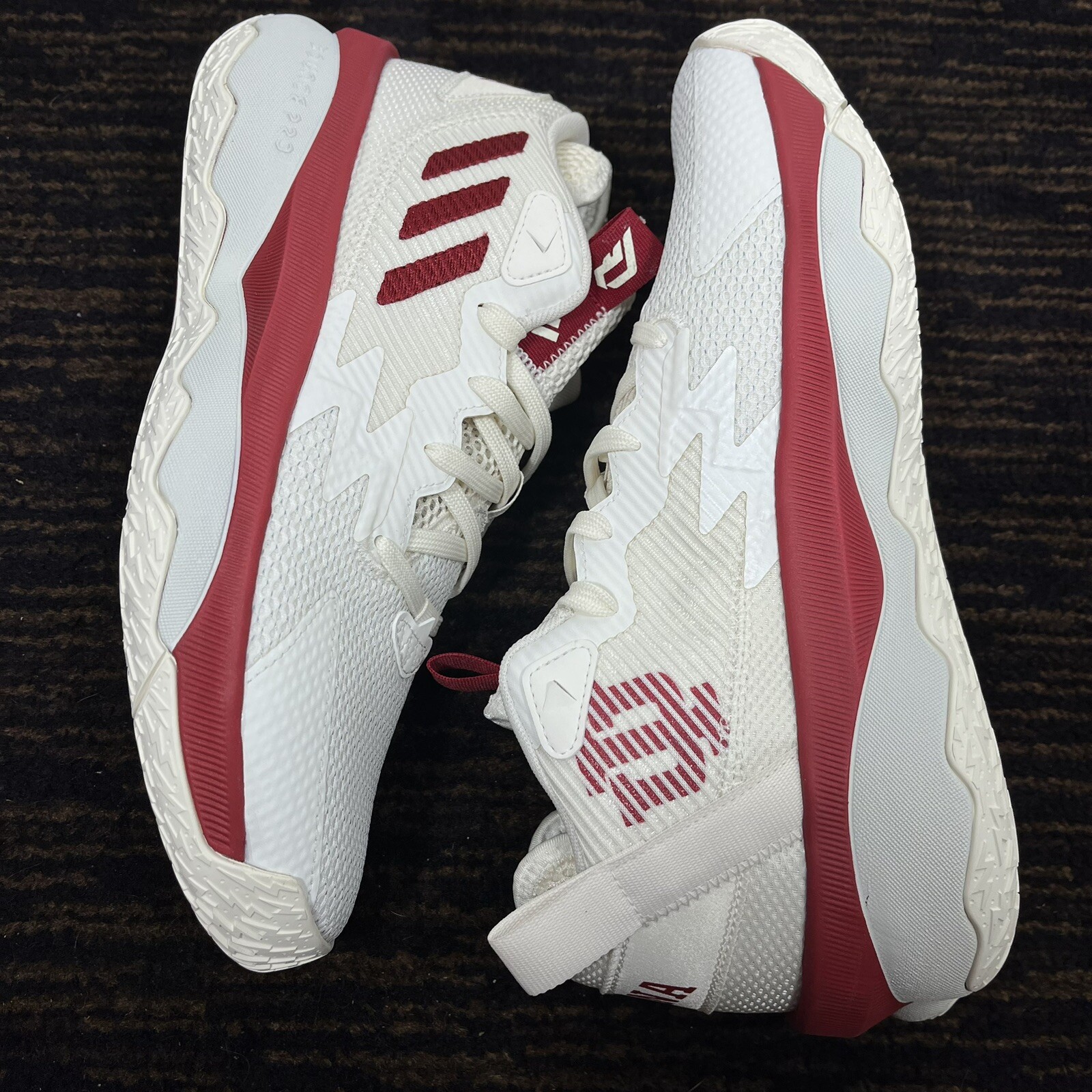 Size 10.5 - adidas Dame 8 Indiana Hoosiers PE Low Ivory for sale online ...