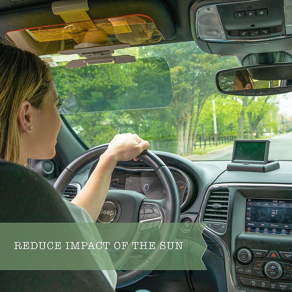 Car Anti Glare Sun Visor Universal Day and Night HD Tac Visor Shade ...