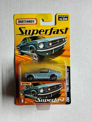 Matchbox Superfast 1965 Mustang GT Light Blue #8 | eBay