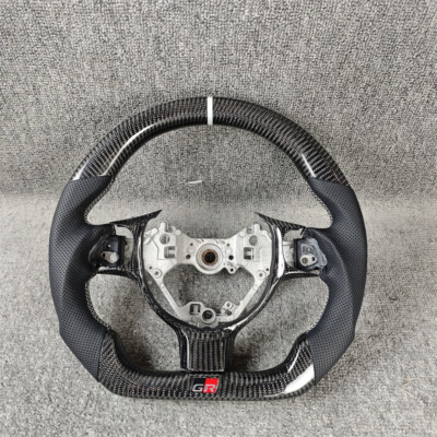 Custom Carbon Fiber black leather Steering Wheel fit Toyota GR86 GR ...