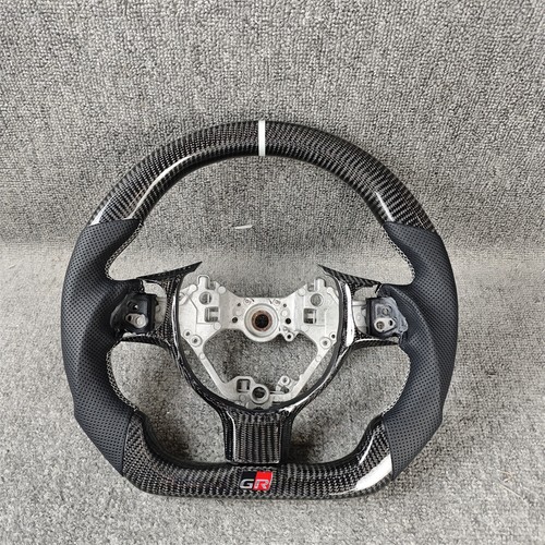 Custom Carbon Fiber black leather Steering Wheel fit Toyota GR86 GR ...