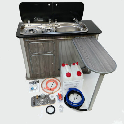 Campervan Pod - Kitchen unit + Table, CNC Cut + Dometic 9222R with full ...