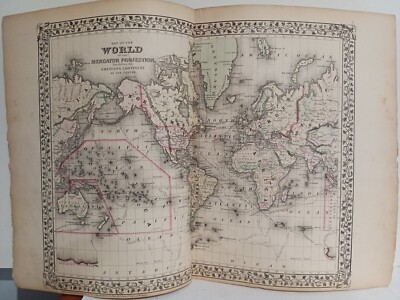 Pre-1900 - Map Of The World On Mercator