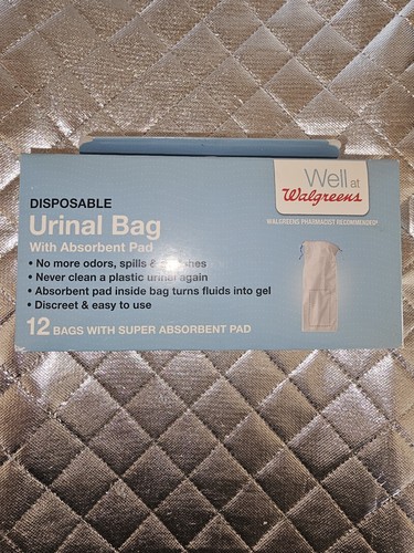 Walgreens Disposable Urinal Bags Absorbent Pad Turns Fluid Into Gel 12 ...
