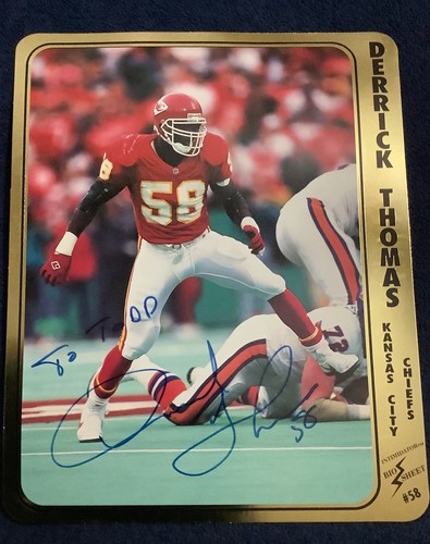 Derrick Thomas and Neil Smith Signed 8-10 Photos Personalized To Todd ...