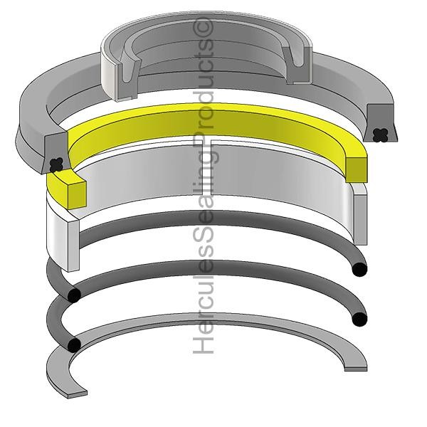 Seal Kit RE18749 for 310, 310A, 310B, 401D Backhoe Loaders 7/8 x 2 Rod ...