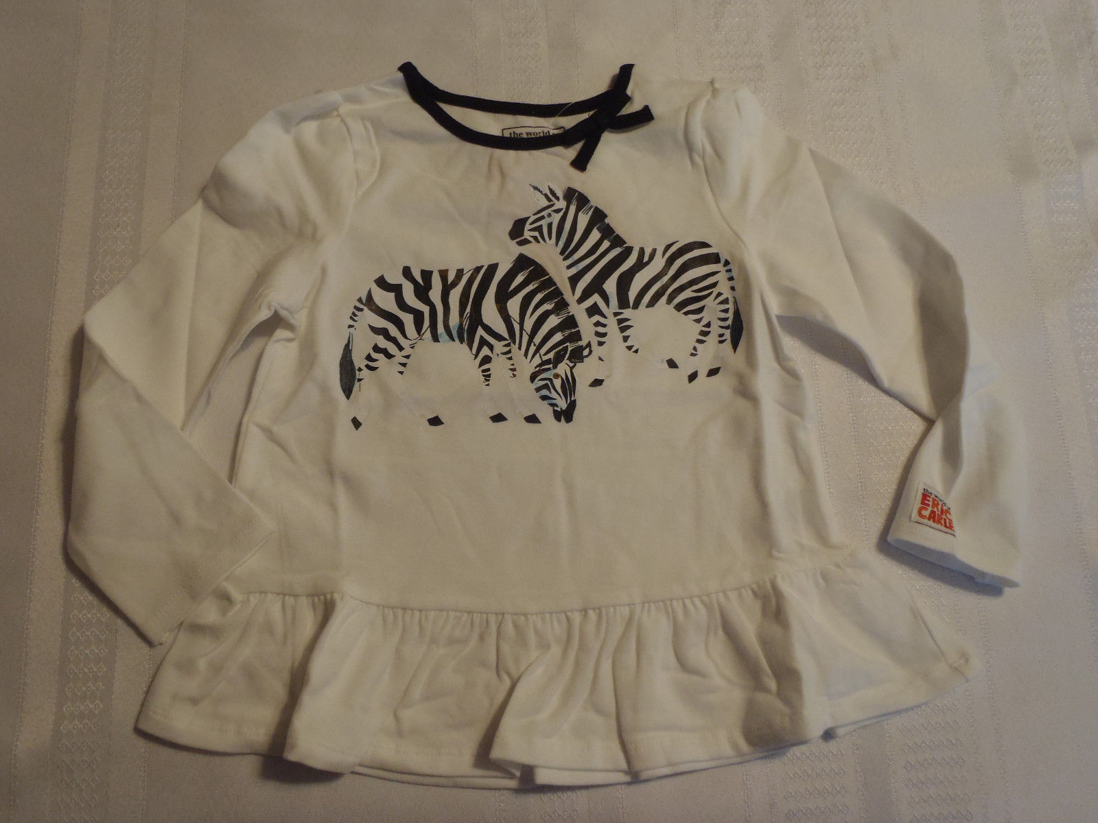 Gymboree Eric Carle 2T Long Sleeve Ruffle Hem Shirt NWT Zebra | eBay